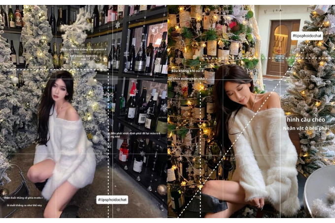 Cách tạo dáng chụp ảnh với cây thông Noel ĐẸP một phát ăn ngay